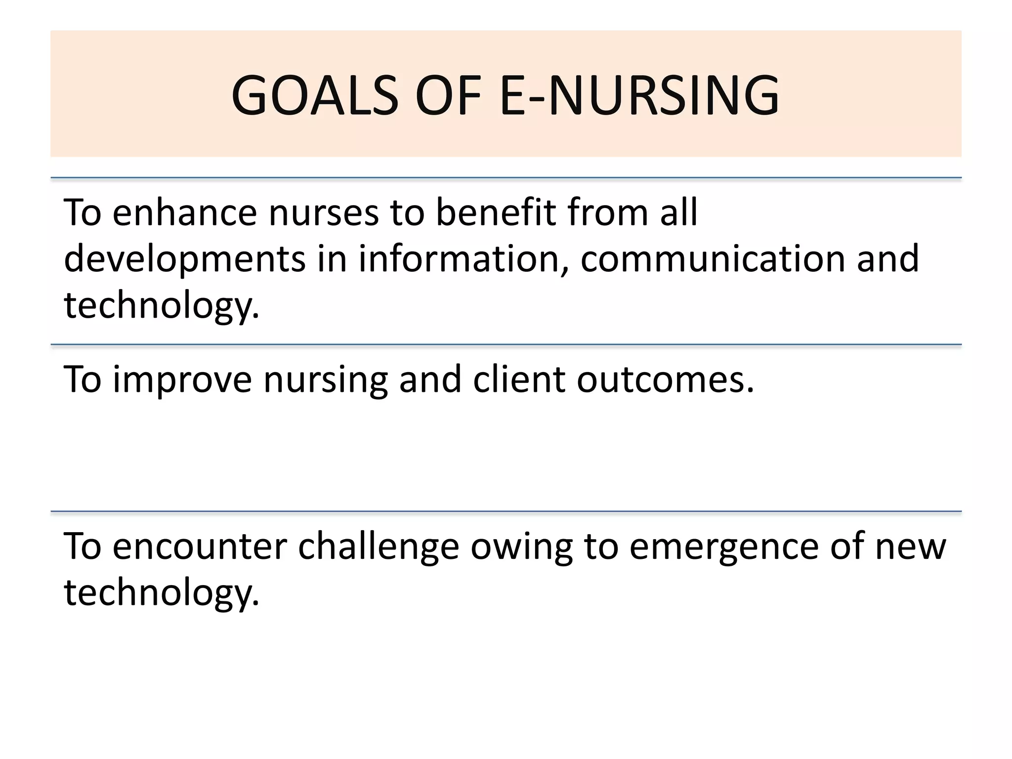 E nursing ppt | PDF
