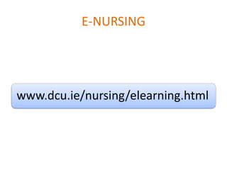E nursing ppt | PDF
