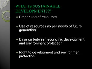 concept of sustainable use of resources | PPTX