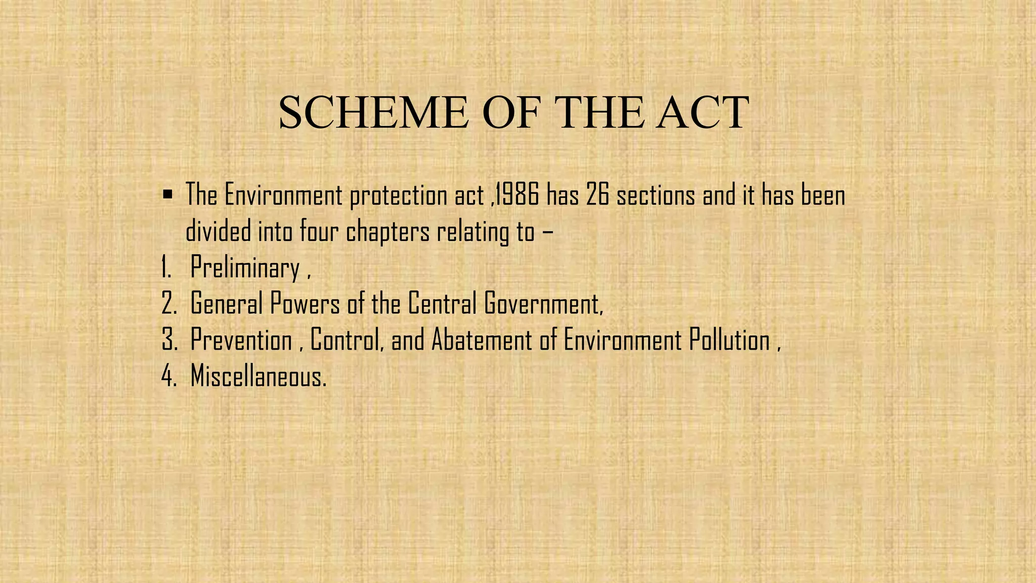 Environment Protection Act , 1986. | PPTX