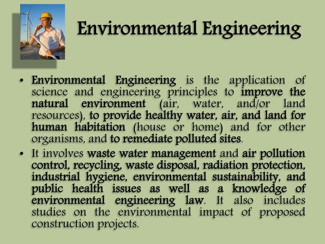 Environmental Engineering-I | PPTX | Science