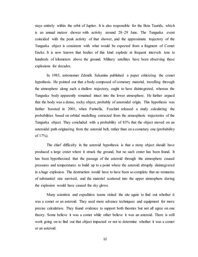 TUNGUSKA EVENT | PDF