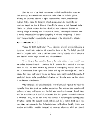 TUNGUSKA EVENT | PDF