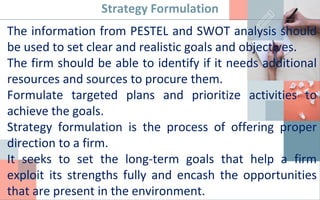 Environment Analysis, PESTLE, Levels of Strategy | PDF
