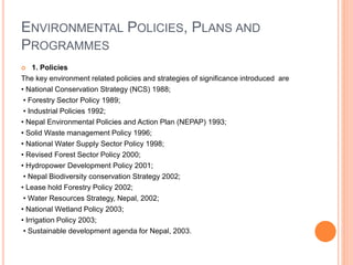legal provision for environment in Nepal | PPTX