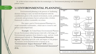 Environmental Planning and Policies in India | PDF