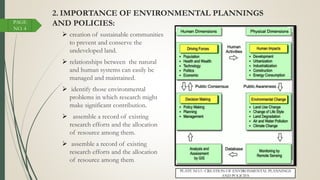Environmental Planning and Policies in India | PDF