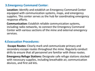 Emergency organization in underground coal mine with indian case ...
