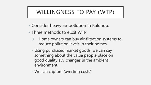 Environmental Economics notes and explanation | PPT