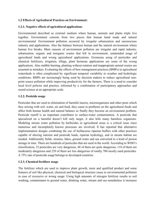 Impact of agricultural practices on environment | PDF