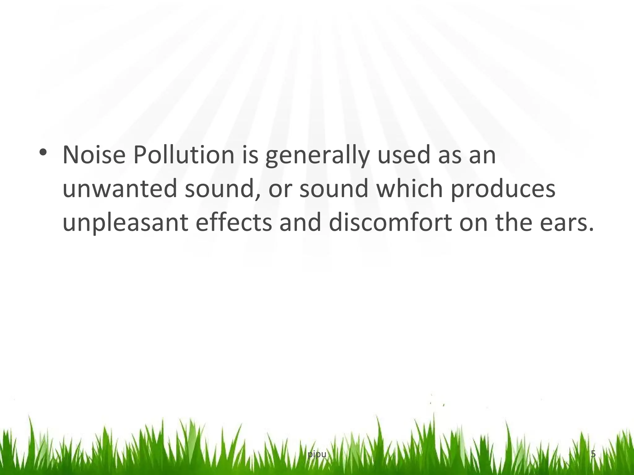 Noise Pollution & It's Sustainable Solution_Dhaka | PPT