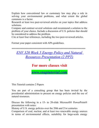 Env 320 Effective Communication-snaptutorial.com | Environmental Services Industry | Industries