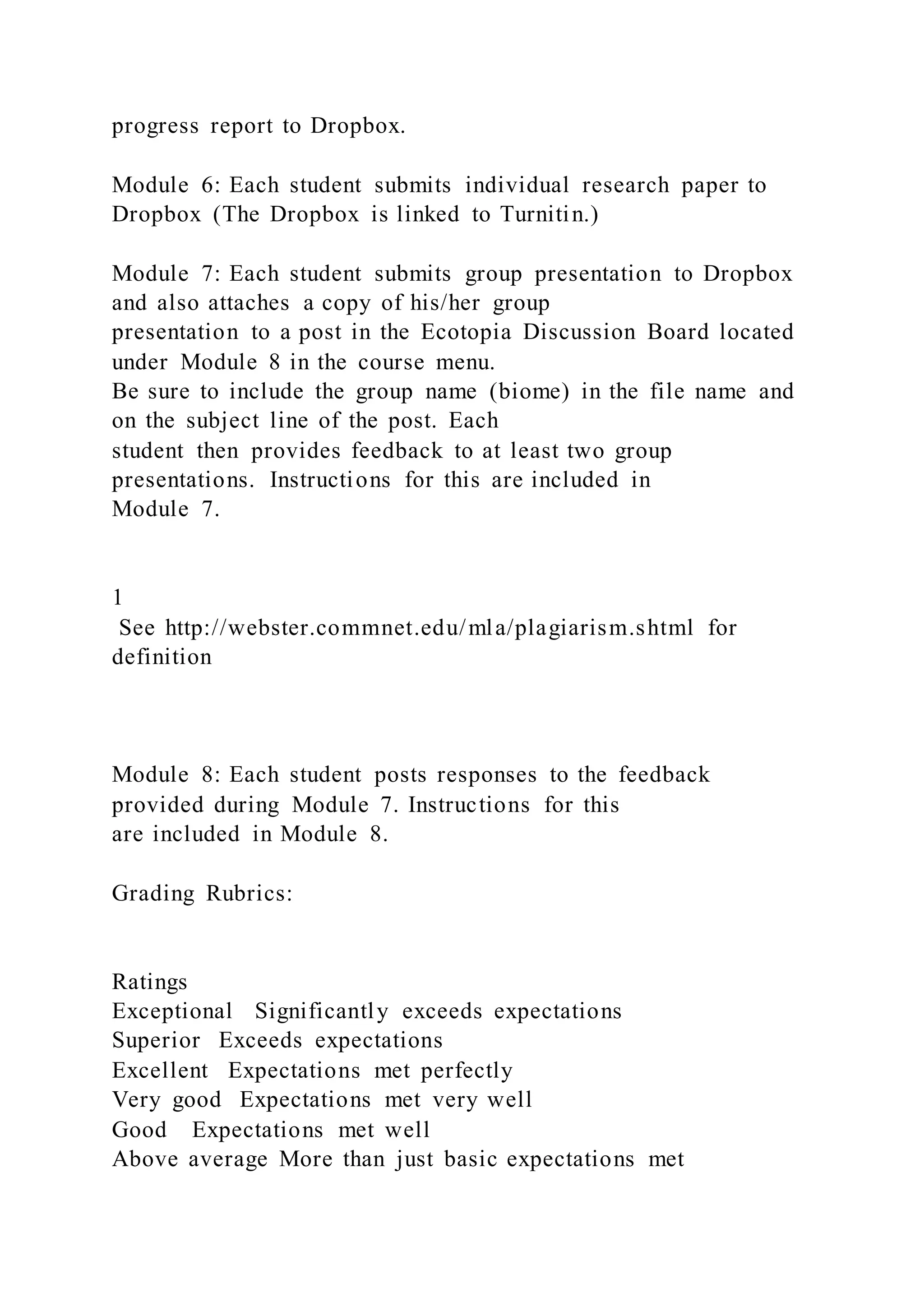 ENV330 Ecotopia Project Guidelines The Ecotopia Pr | DOCX