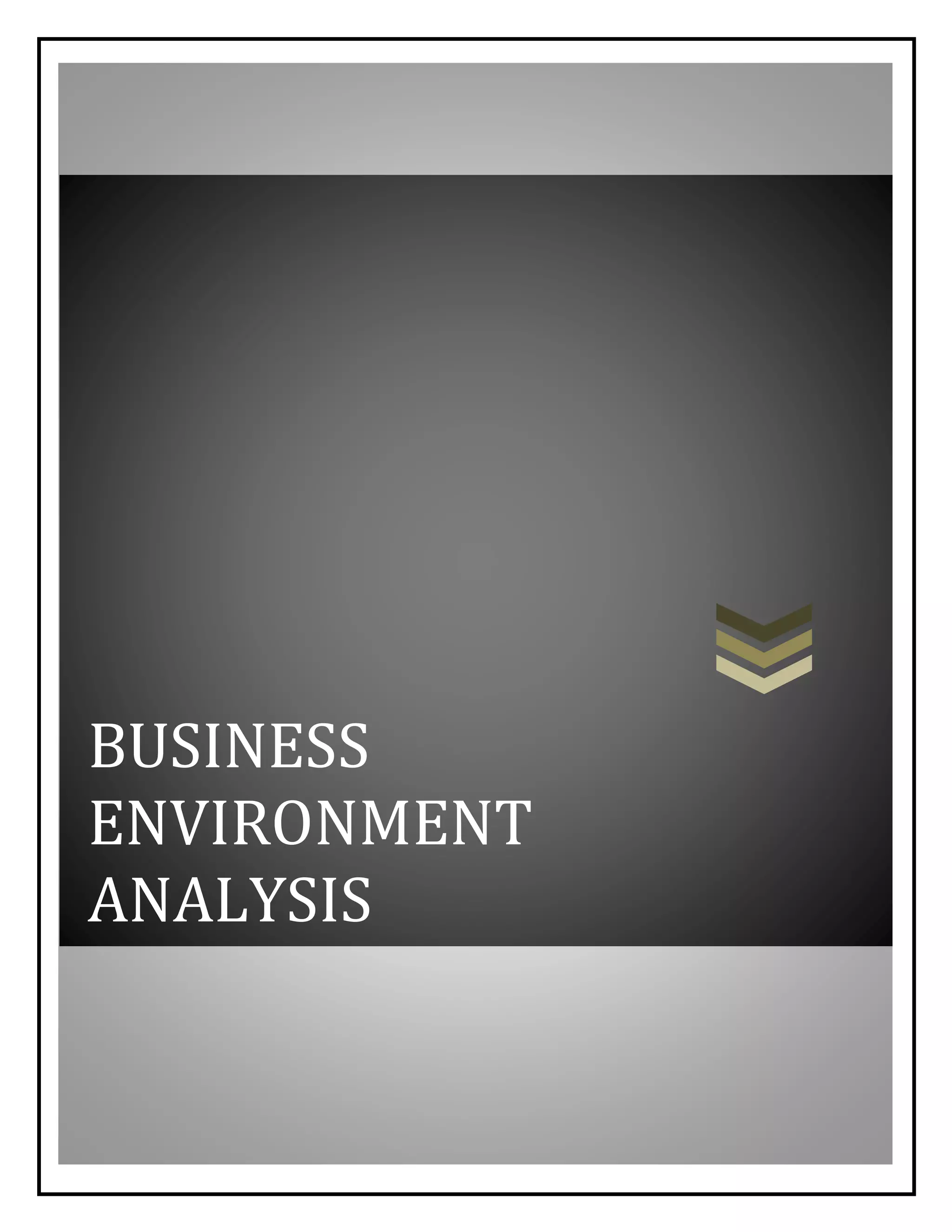 Business Environment analysis | PDF
