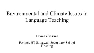 Env and Climate Issues in Language Teaching .pptx