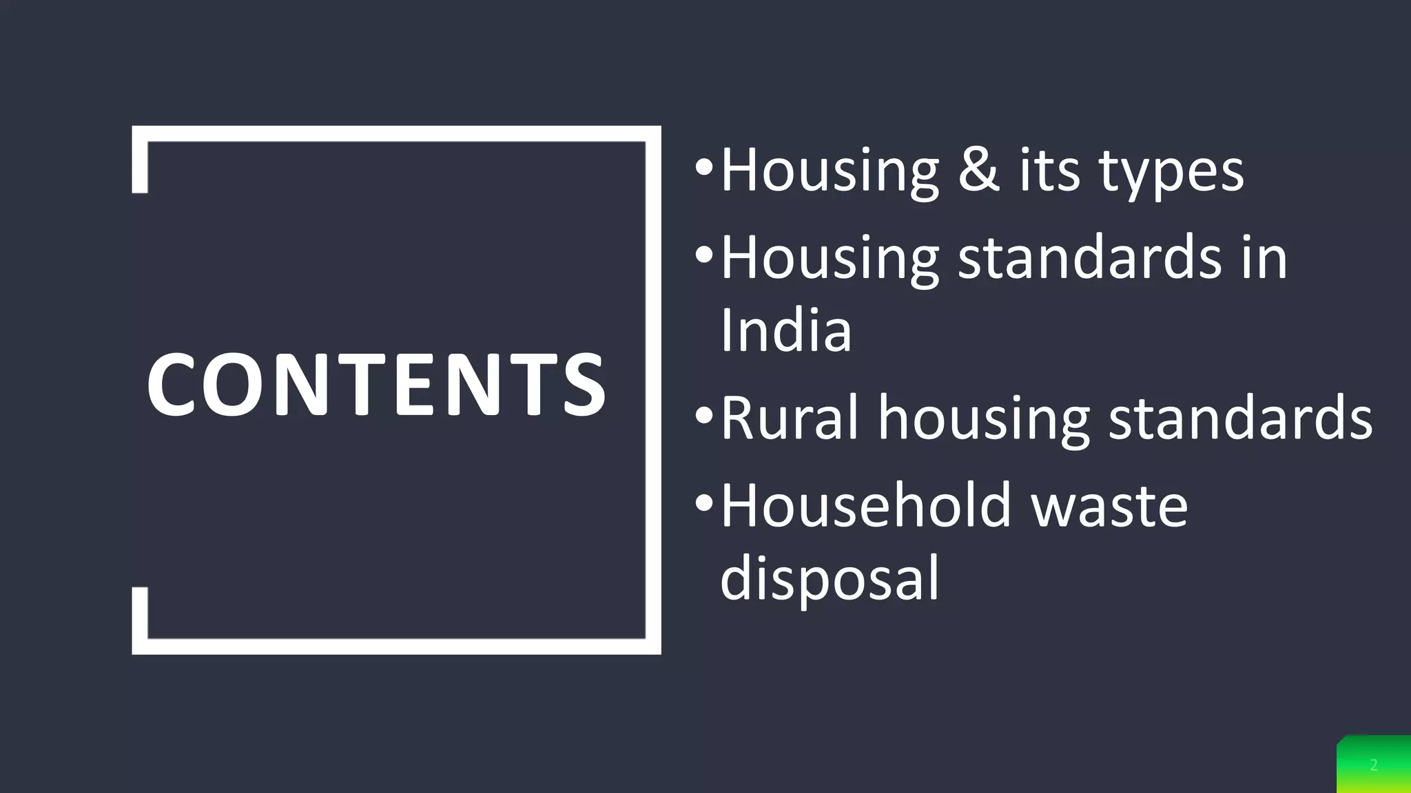 Housing and Environment | PPTX