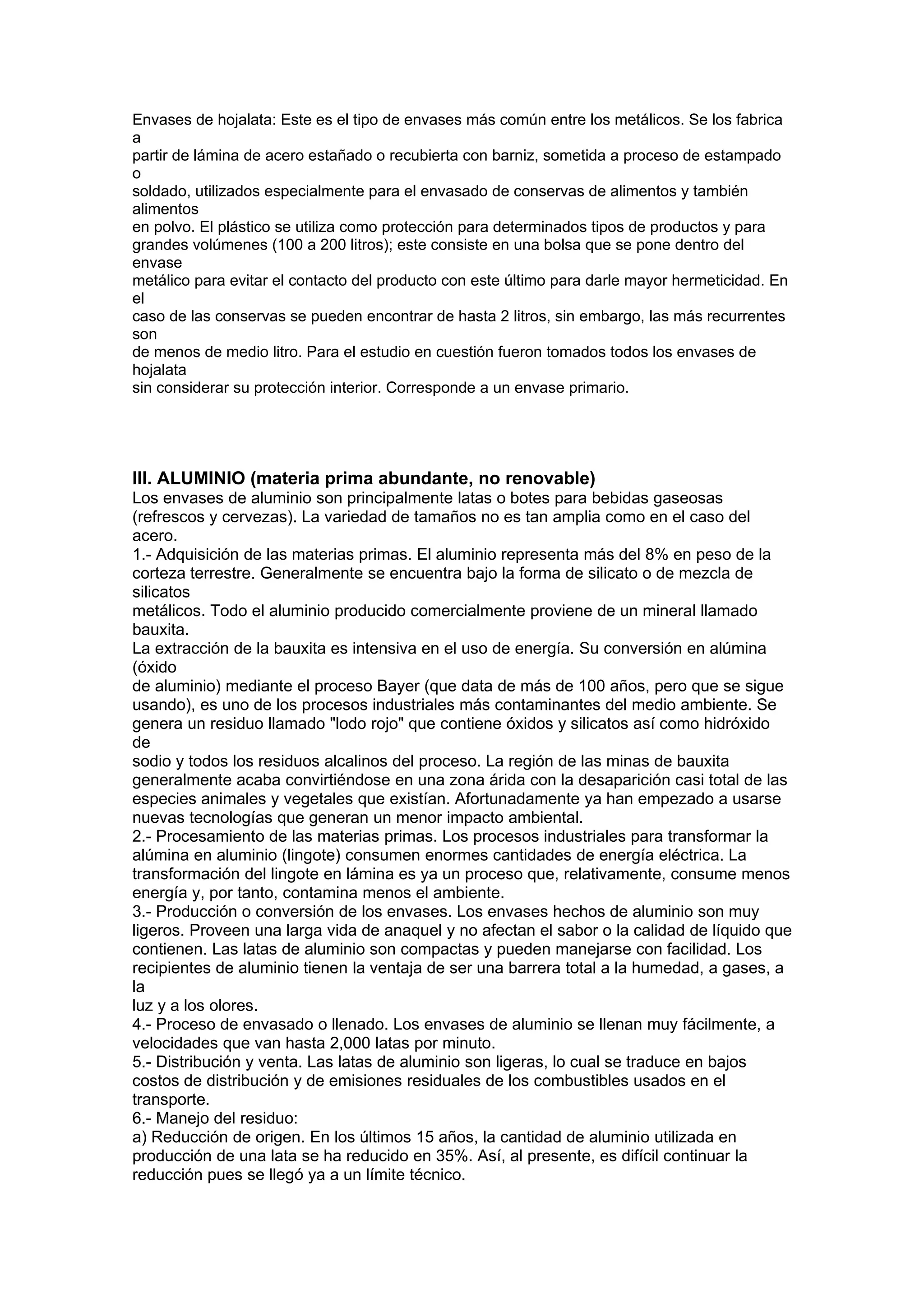 Envases De Hojalata | DOC