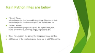 pygame-enter-username-keep-top-ten-players | PPT