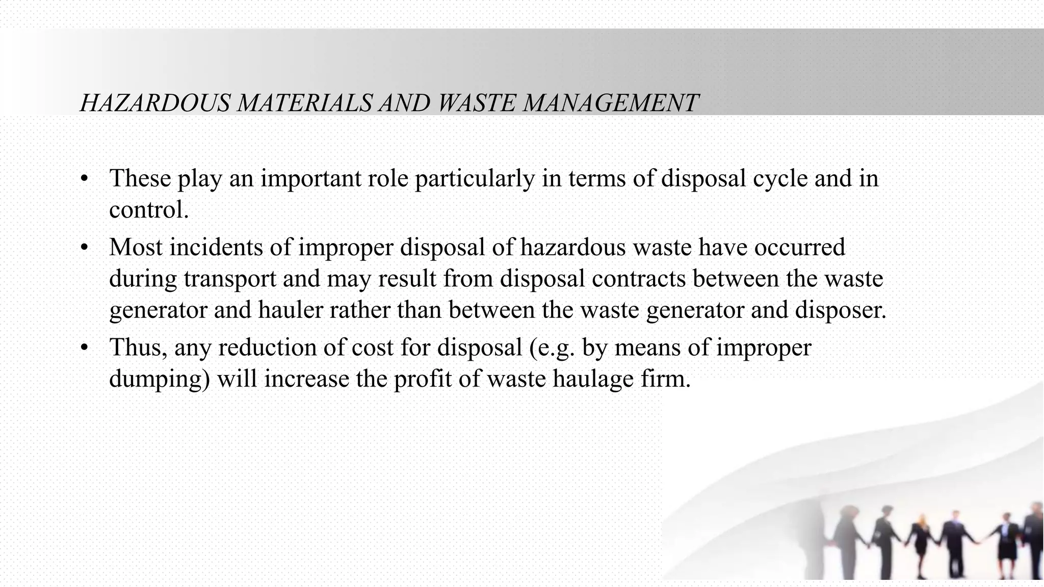 Hazardous Industrial Waste Management Technology | PPTX