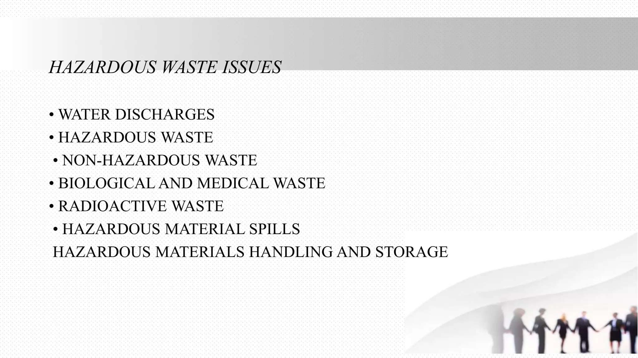 Hazardous Industrial Waste Management Technology | PPTX