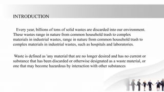 Hazardous Industrial Waste Management Technology | PPTX | Environmental ...