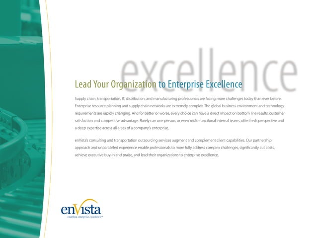 About enVista - enabling enterprise excellence | PPT