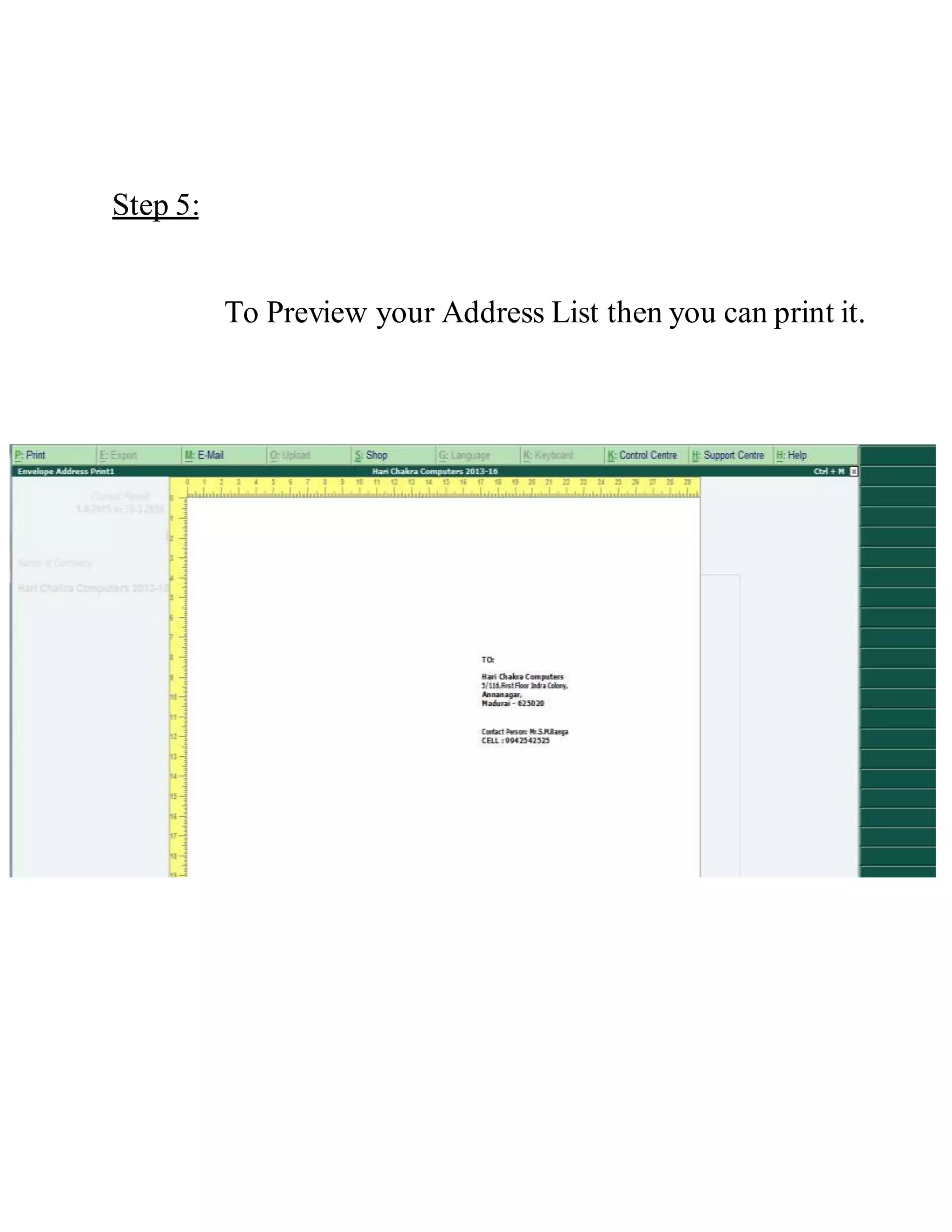 Envelope address format | PDF