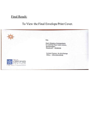 Envelope address format | PDF