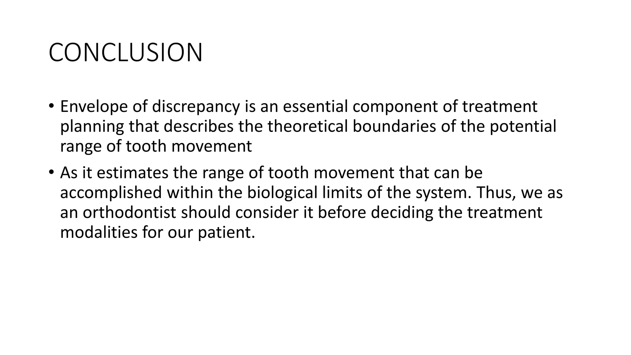 Envelope of Discrepancy in Orthodontics: Enhancing Precision in ...