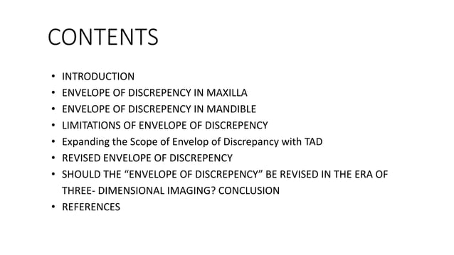 Envelope of Discrepancy in Orthodontics: Enhancing Precision in ...