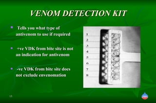 Envenomation of Snake Bites | PPT | First Aid | Injuries