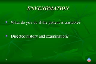 Envenomation of Snake Bites | PPT | First Aid | Injuries