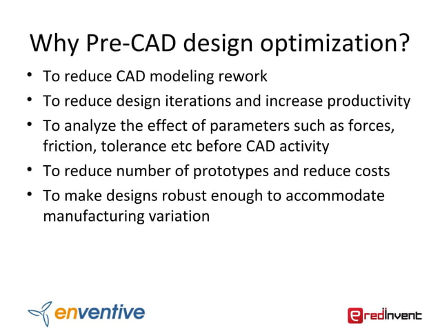Pre-CAD design optimization | PPT