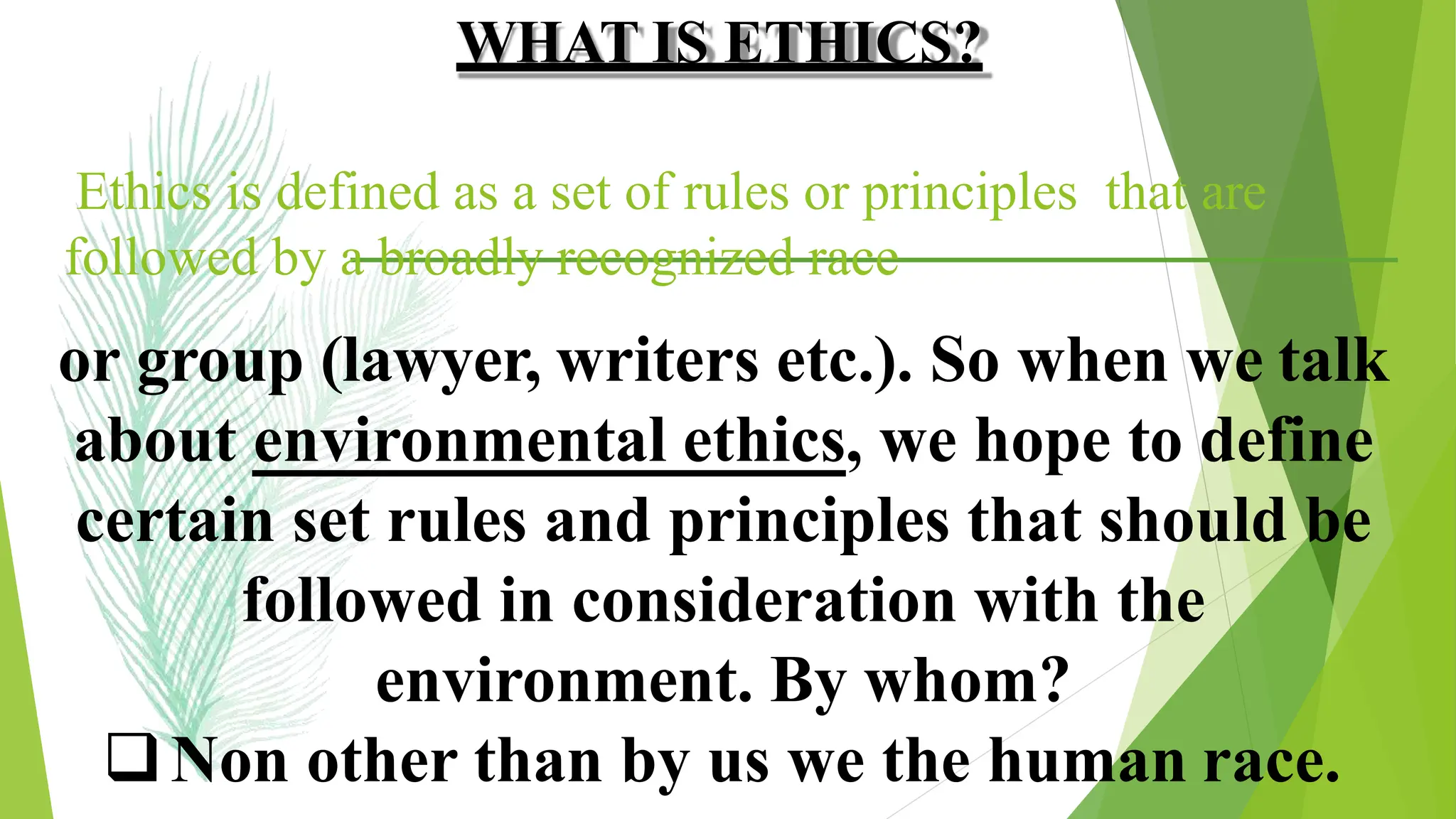 Environmental Ethics.pptx- Ethical thinking | PPT