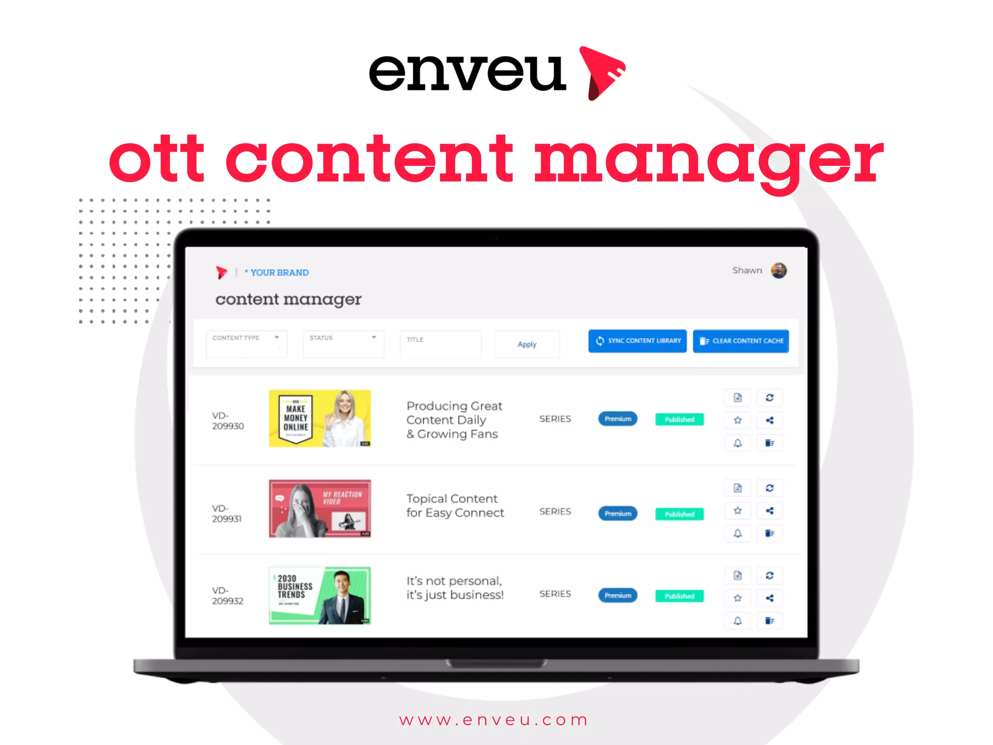 Enveu OTT Content Manager | PDF | Computing | Technology & Computing