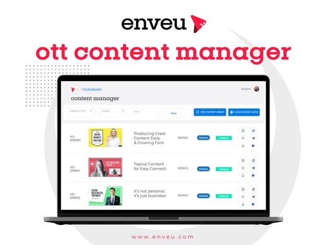 Enveu OTT Content Manager | PDF | Computing | Technology & Computing