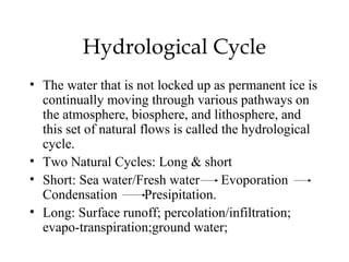 Water & about it! | PPT | Geography | Science