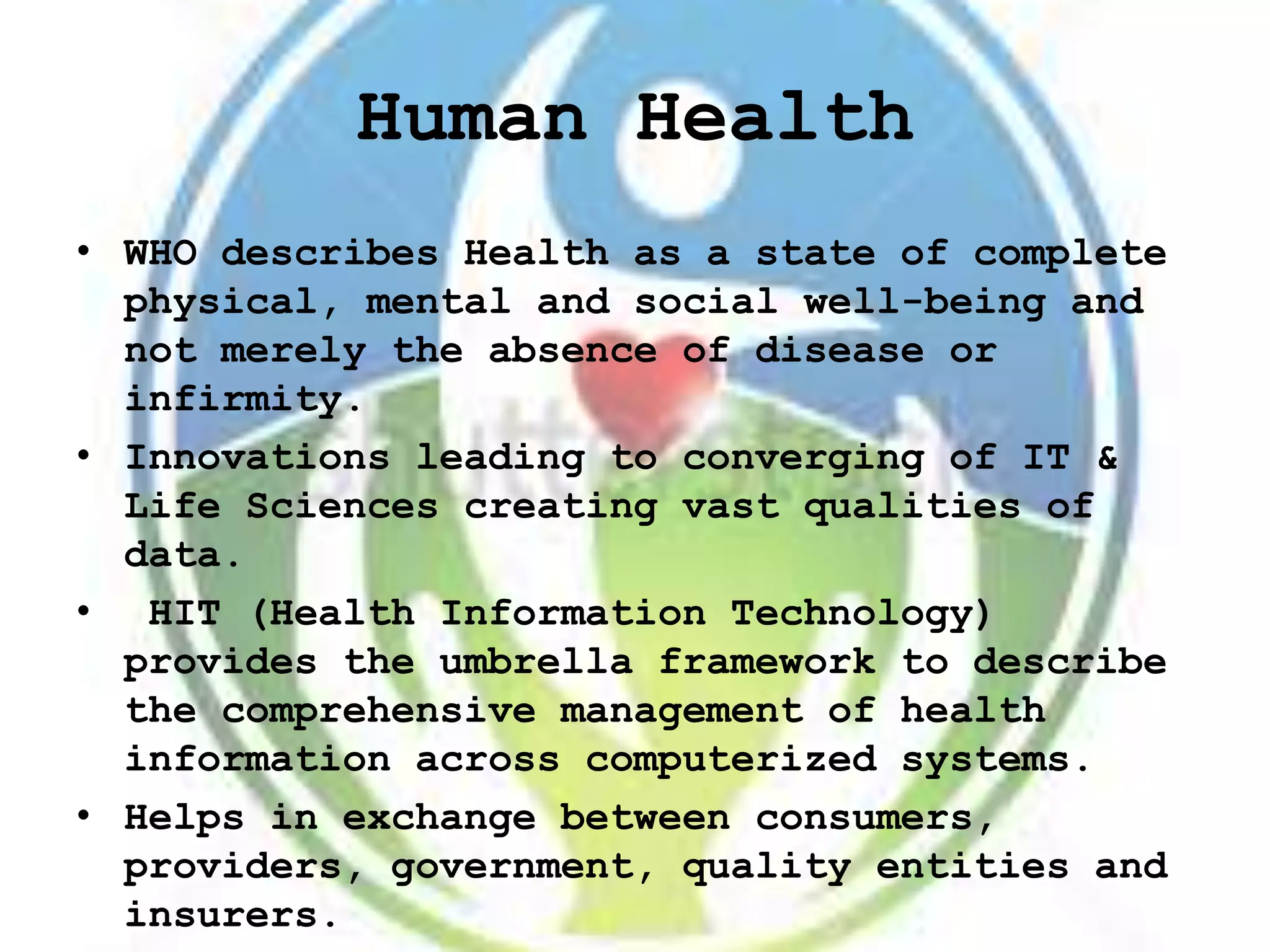 Role of IT in environment & Human Health | PPTX