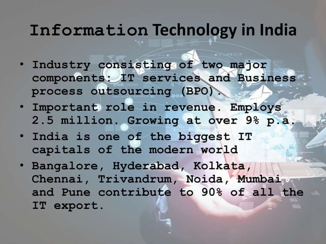 Role of IT in environment & Human Health | PPTX | Databases | Computer ...