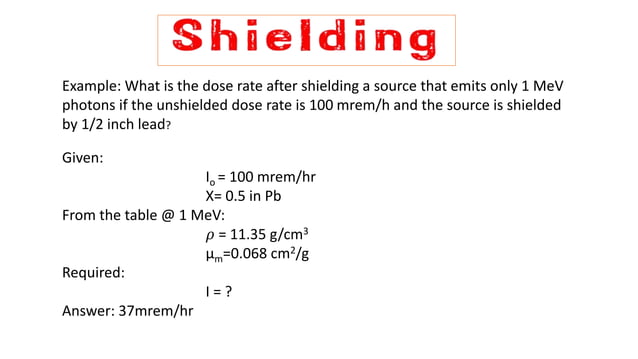 Radiation: Effects and Dose Calculations | PPTX