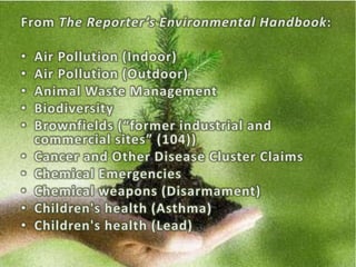 Environmental Journalism | PPTX