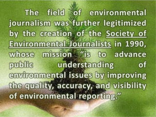 Environmental Journalism | PPTX