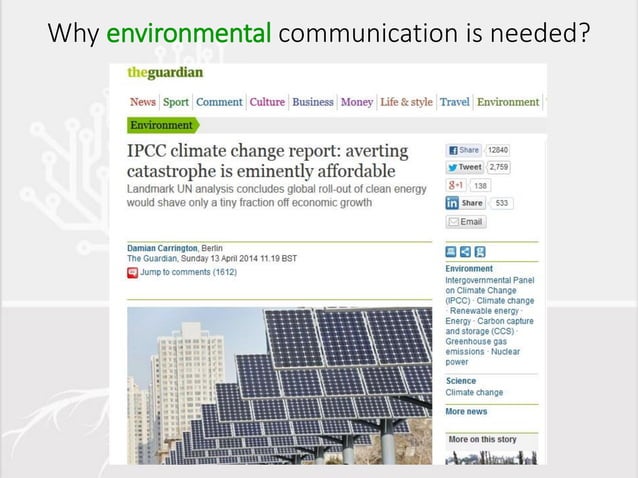 Environmental communication and Social Awareness: Successful Case ...