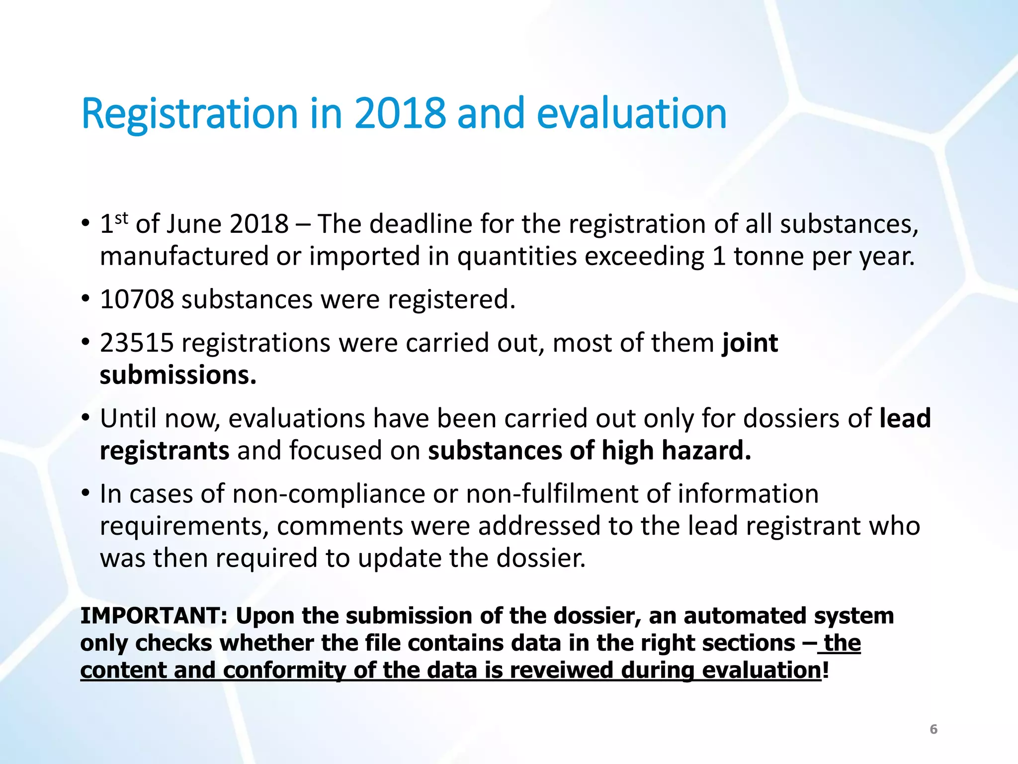 REACH - Evaluation and Registration - Vid Čopi | PPT