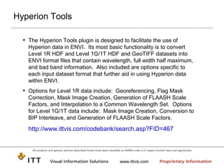 ENVI/IDL Tools for HDF | PPT