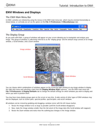 Envi intro | PDF | Desktop Publishing | Computer Software and Applications