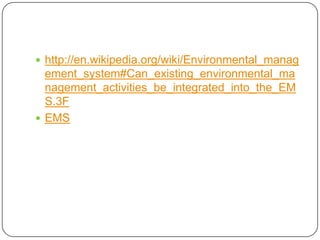 Environmental Management Module 1 | PPTX