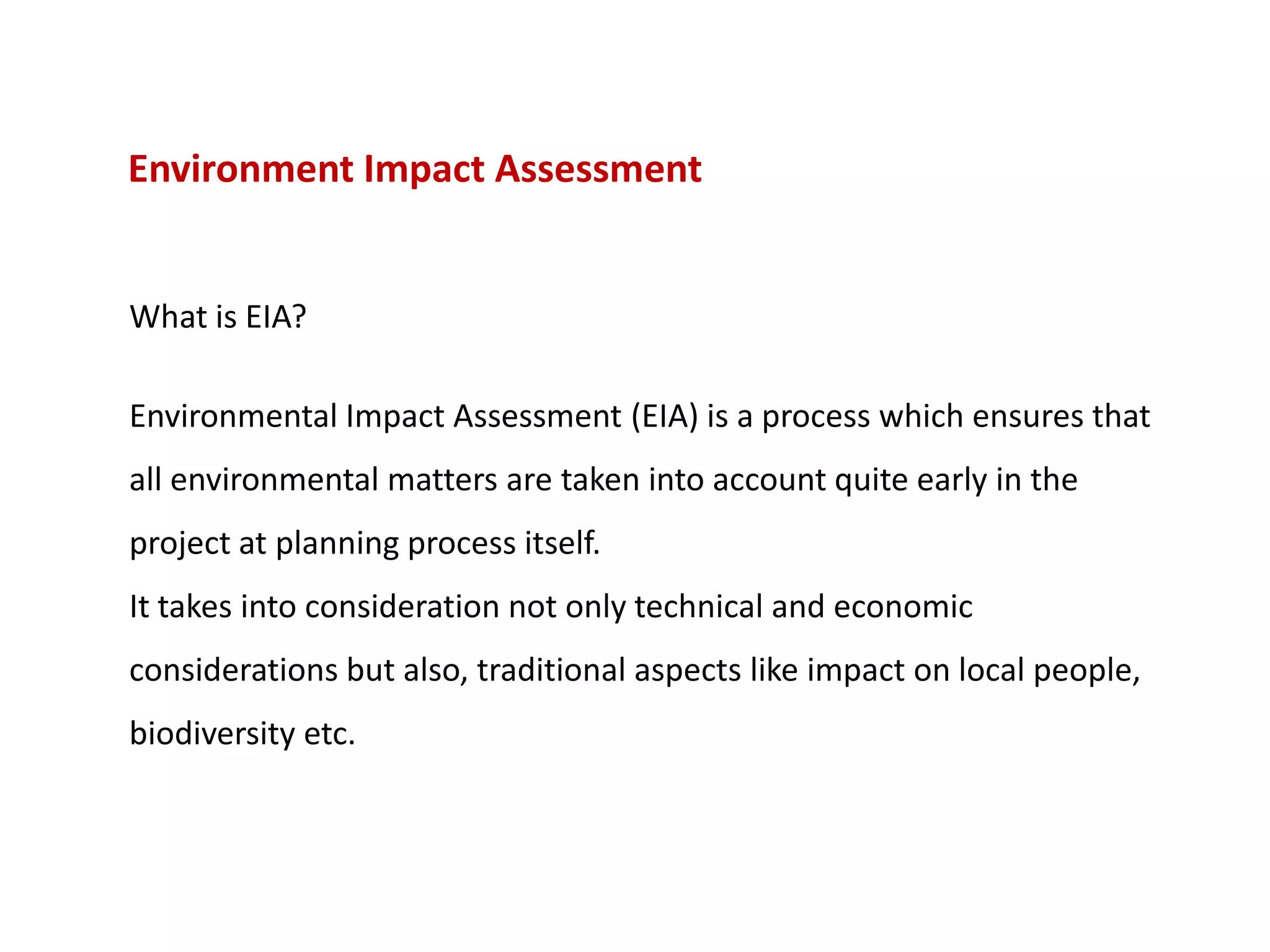 Environmental Impact Assessment | PPTX