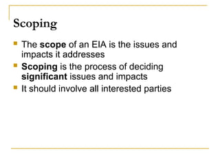 environmental impact assessment climate.ppt