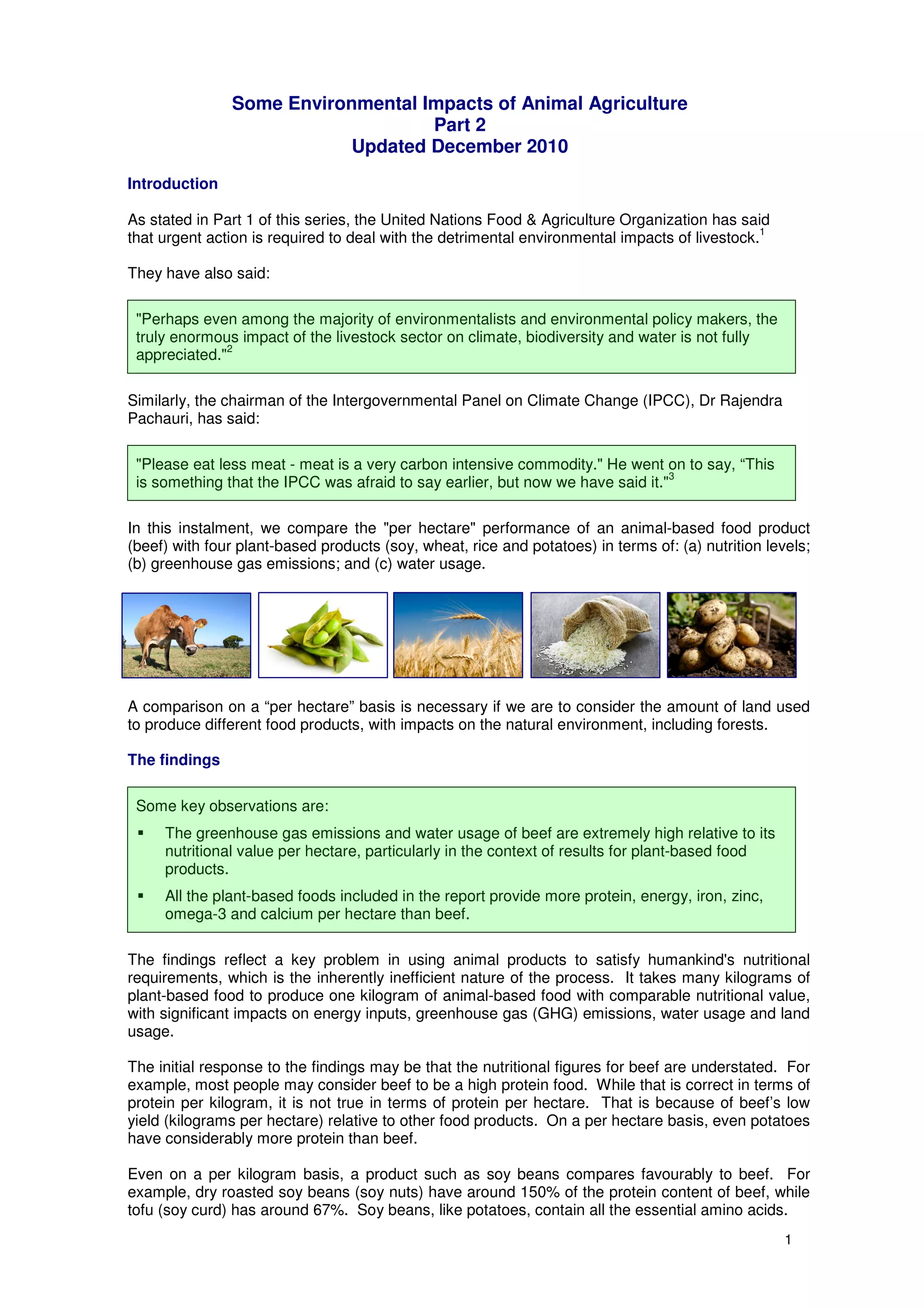 Environmental Impacts of Animal Agriculture - Part 2 | PDF